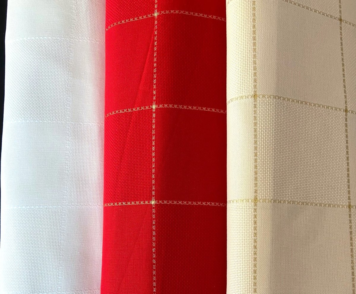 Broderistof • Stort udvalg af tællefaste metervarer til broderi » Køb nu